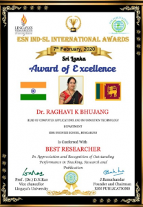 Best Researcher Award - ISBR Blog
